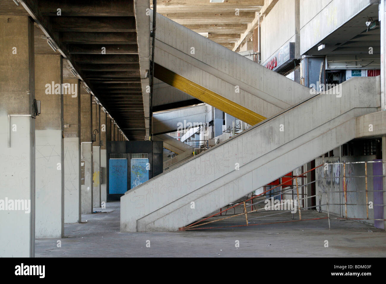 Former Central Bus Station, now derelict, Haifa, Israel Stock Photo - Alamy