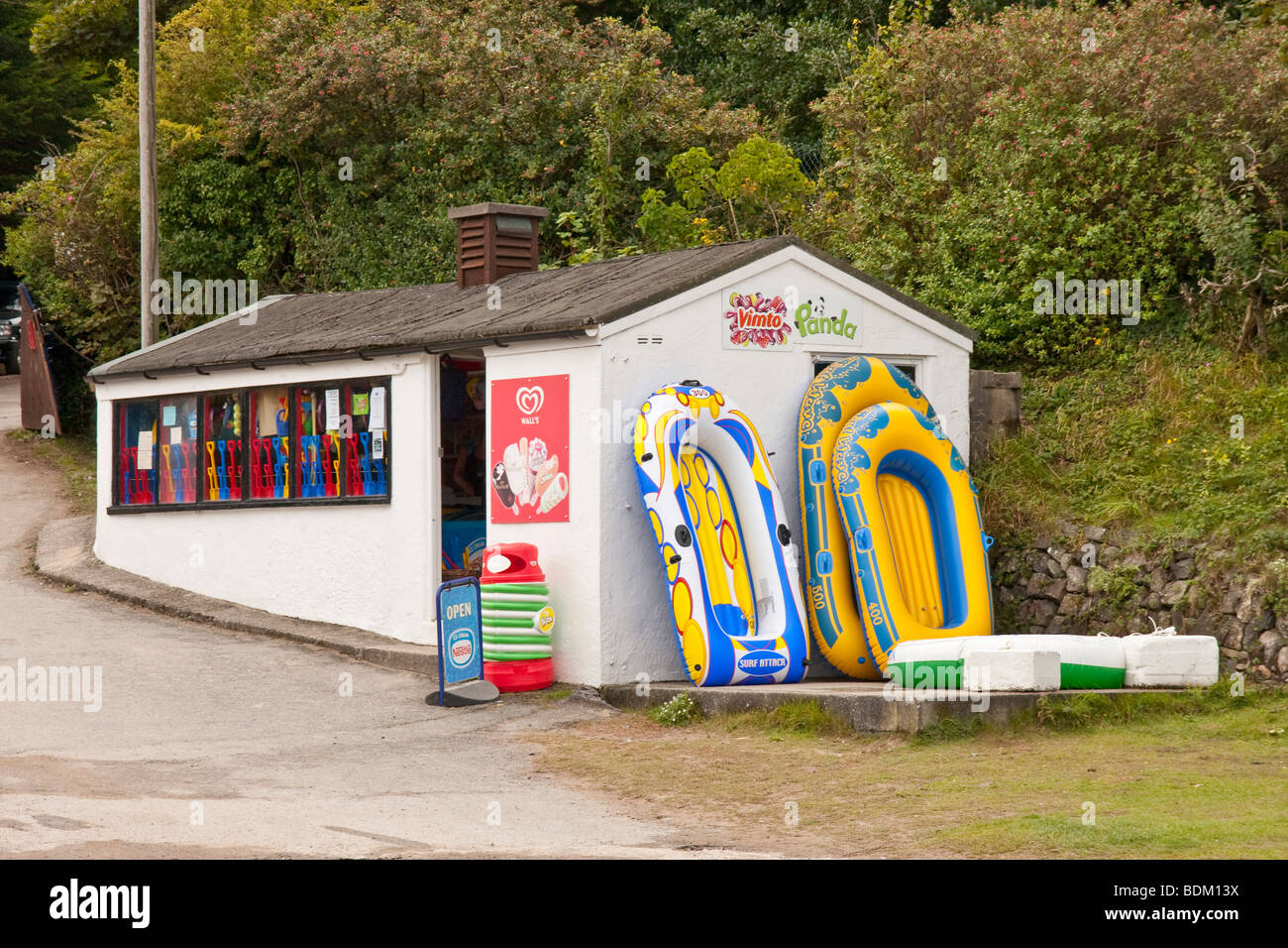 "seaside shop" selling "beach toys Stock Photo - Alamy