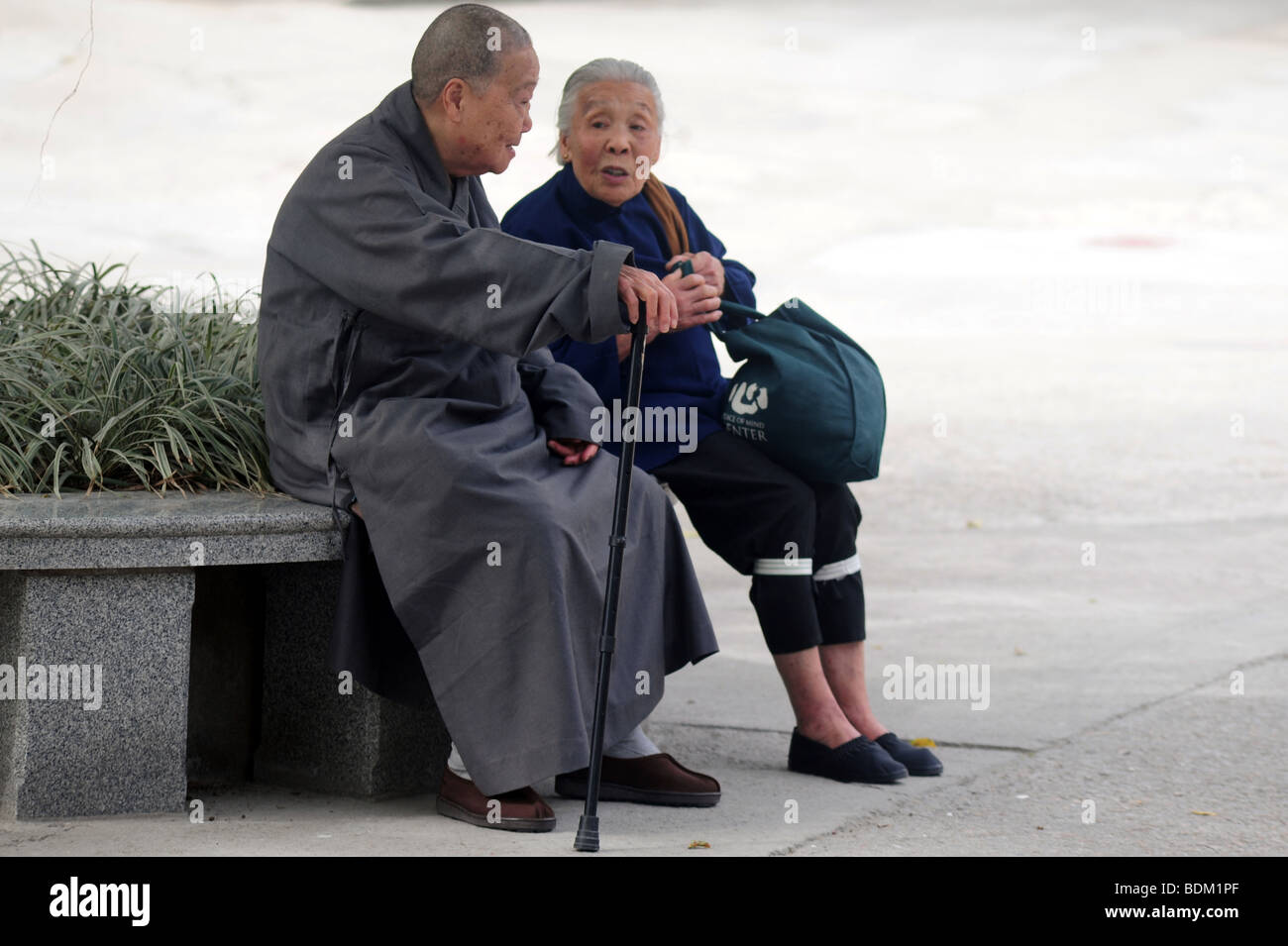 Old Buddhist Monk Praying In High Resolution Stock Photography and ...