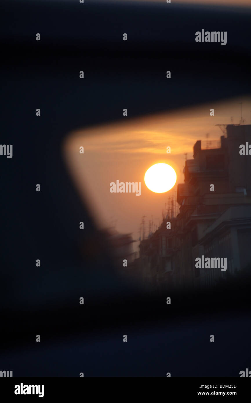 Backlit cars in car park hi-res stock photography and images - Alamy