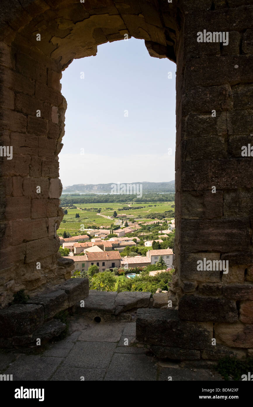 View from the castle at Chateau Neuf du Pape, France Stock Photo - Alamy