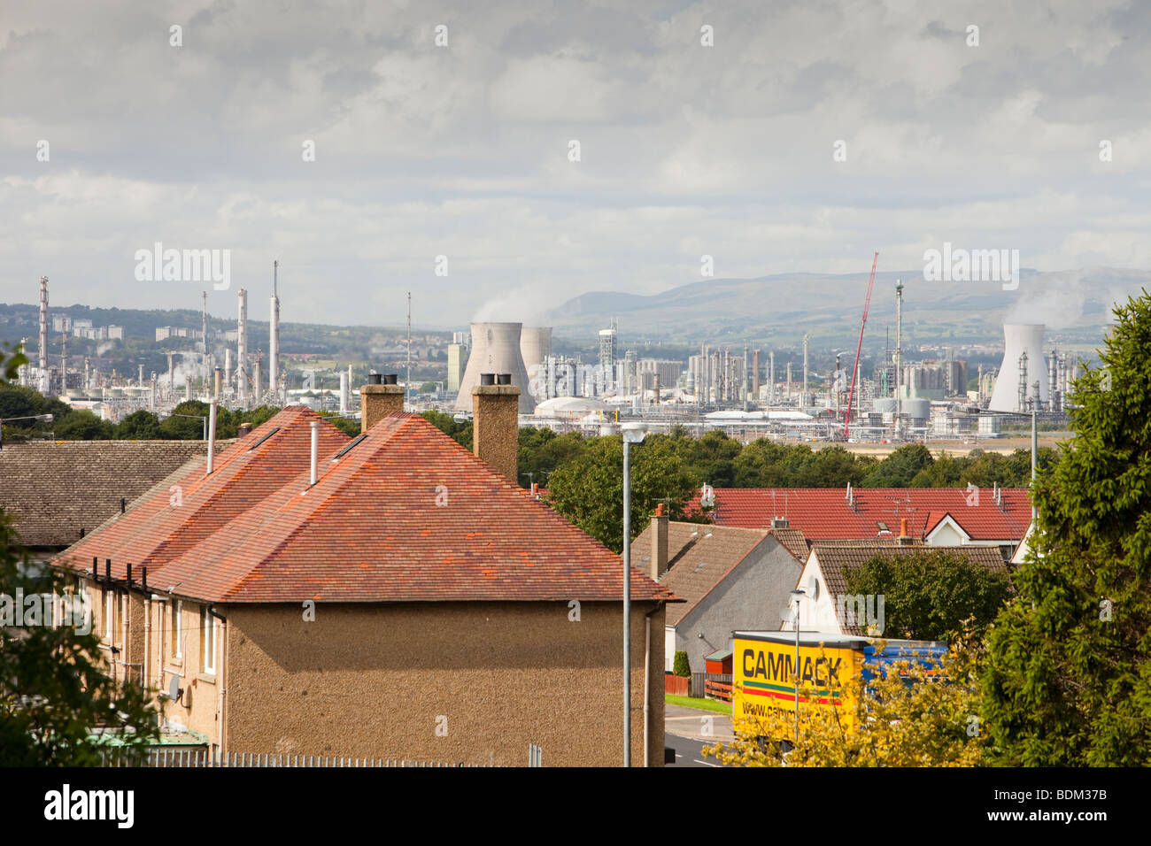The Ineos oil refinery in Grangemouth Scotland, UK. The site is ...
