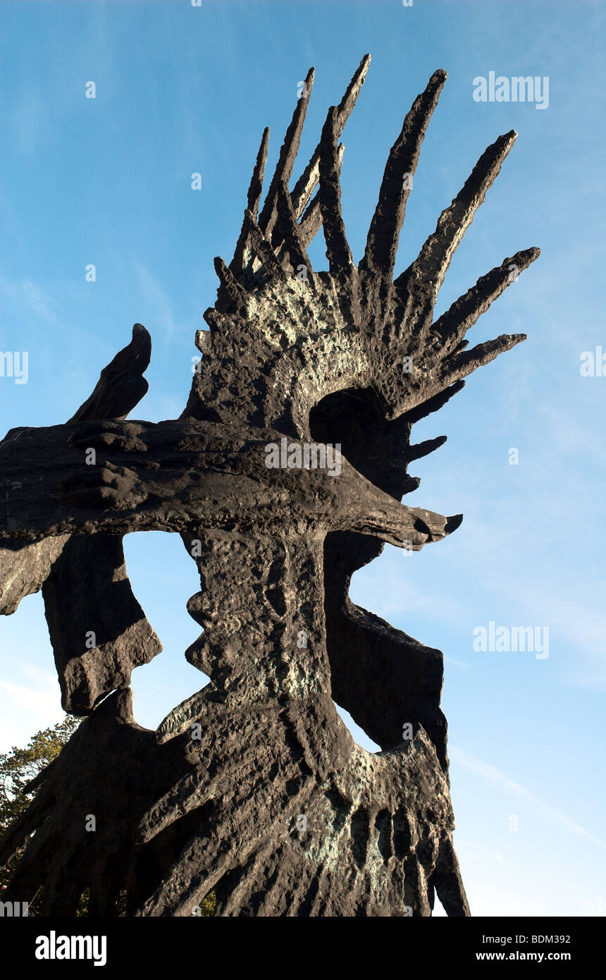 Metal sculpture/monument in public space using Polish eagle motif Stock ...