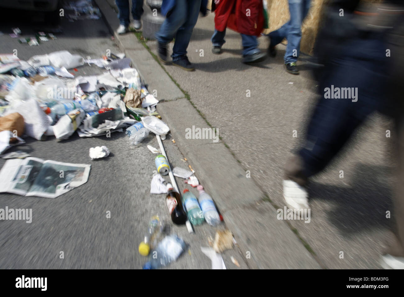 Public litter bin covered in hi-res stock photography and images - Alamy