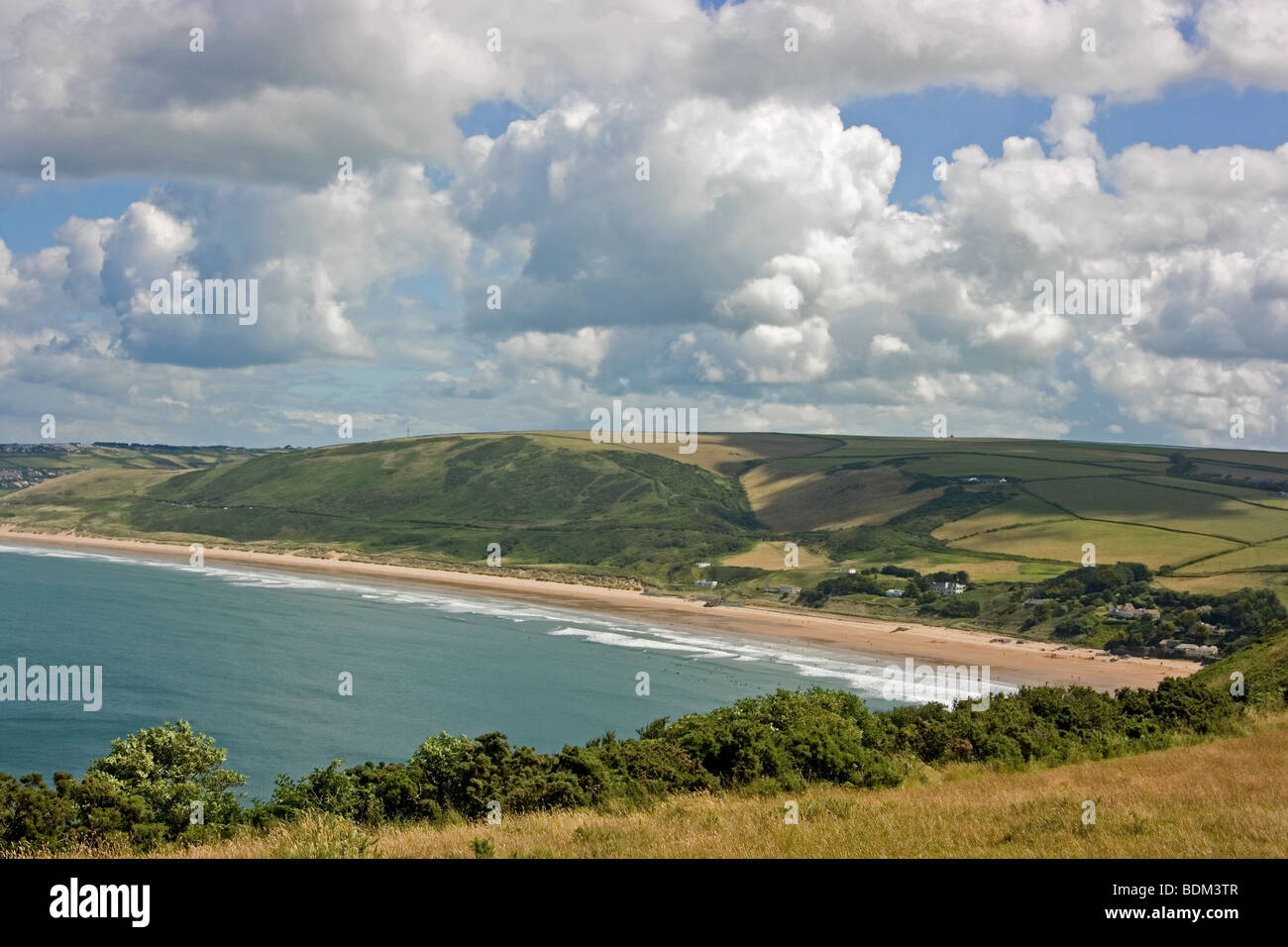 Putsborough Sands Woolacombe North Devon Stock Photo - Alamy