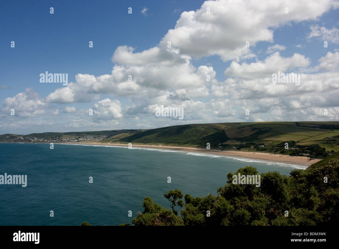Woolacombe Bay beach North Devon Stock Photo - Alamy