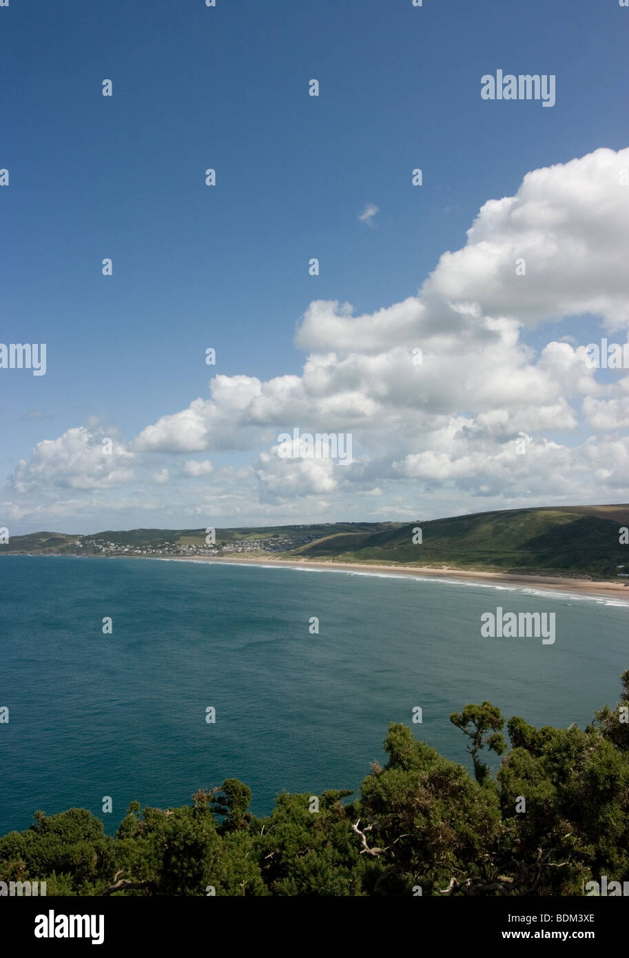 Woolacombe Bay and beach North Devon Stock Photo - Alamy