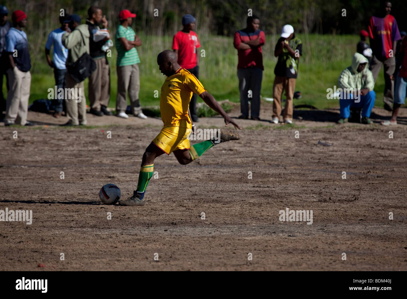 Local Soccer Match, Hout Bay, South Africa Stock Photo - Alamy