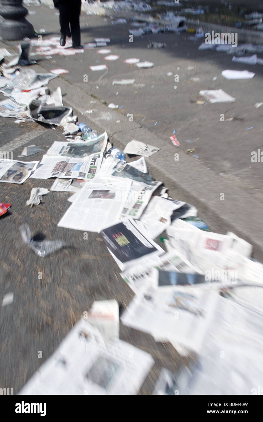 Public litter bin covered in hi-res stock photography and images - Alamy