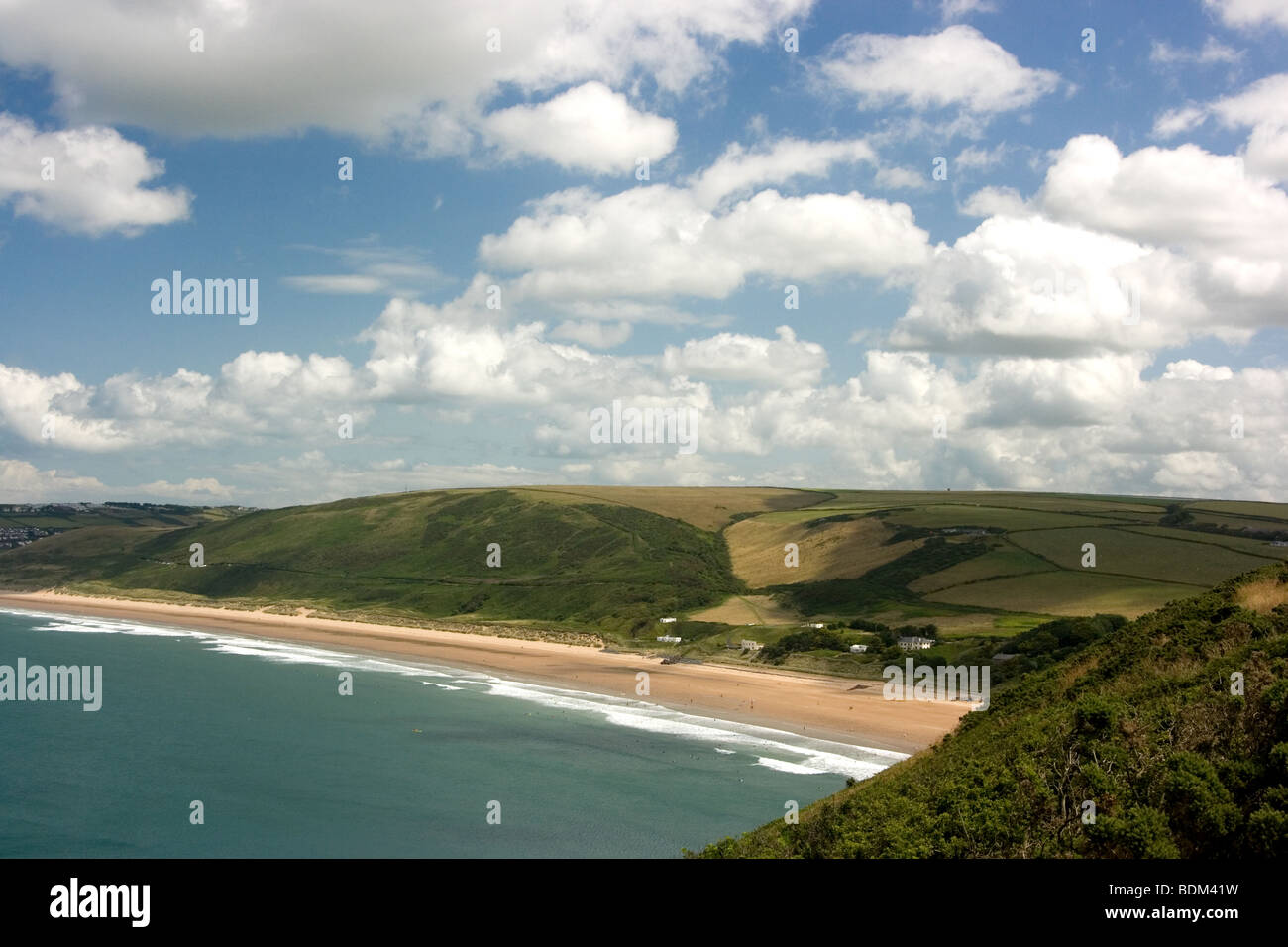 Putsborough Sands Woolacombe North Devon Stock Photo - Alamy