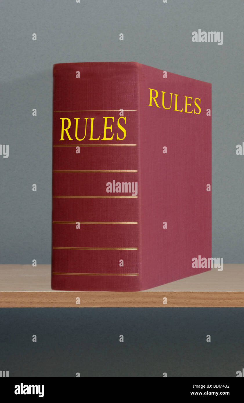 Book of rules Stock Photo - Alamy