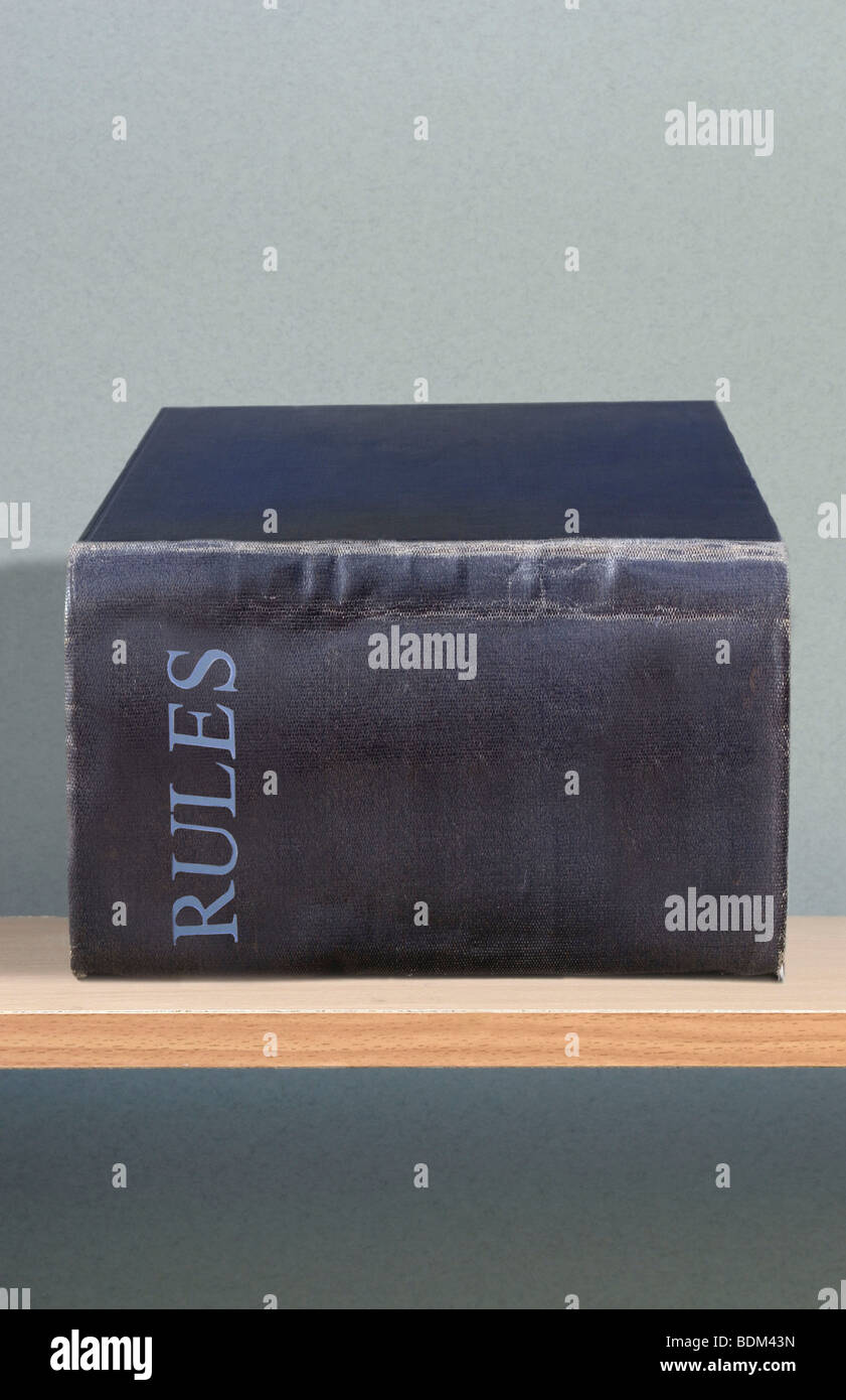 Book of rules Stock Photo - Alamy