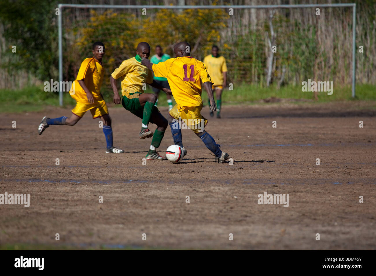 Local Soccer Match, Hout Bay, South Africa Stock Photo - Alamy