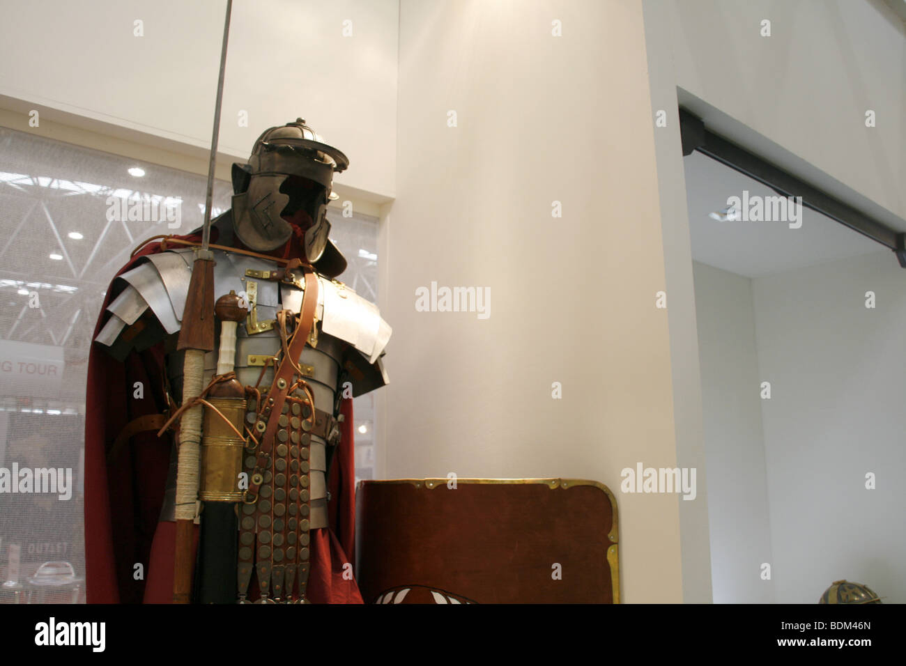 ancient roman army uniform at exhibition Stock Photo - Alamy