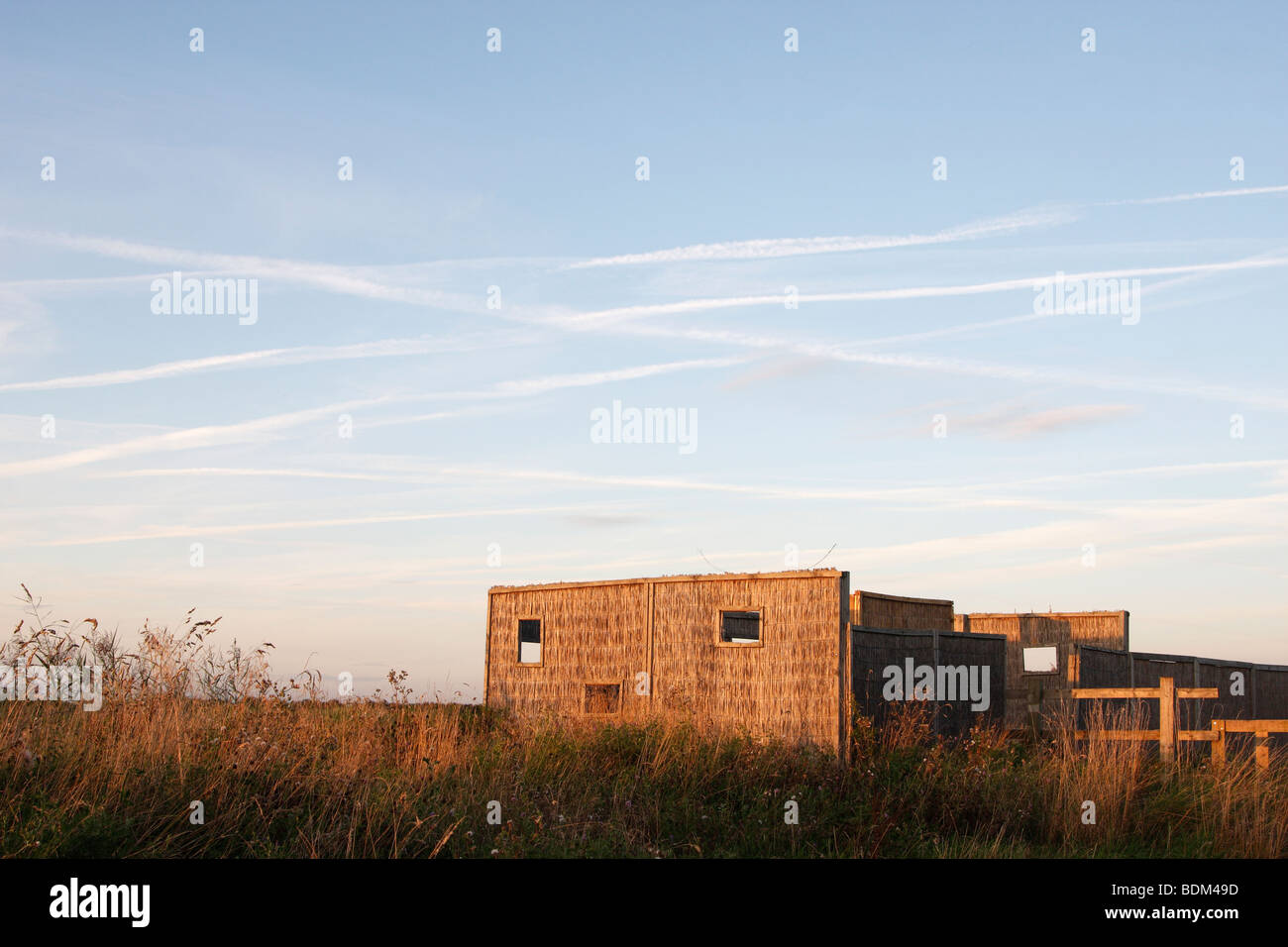 RSPB Otmoor Nature Reserve "Bird Hide", Oxfordshire, UK Stock Photo - Alamy