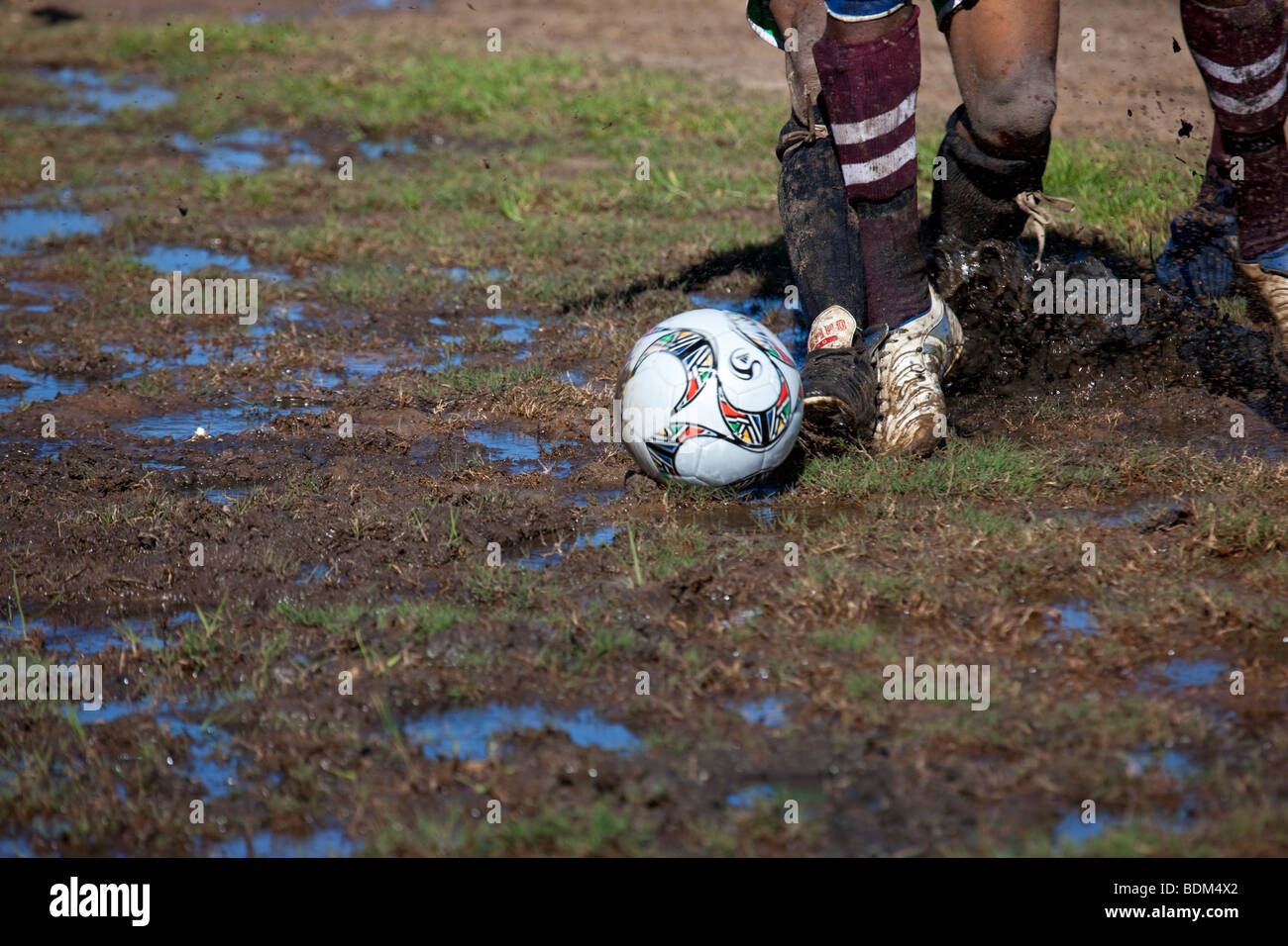 Mud soccer hi-res stock photography and images - Alamy