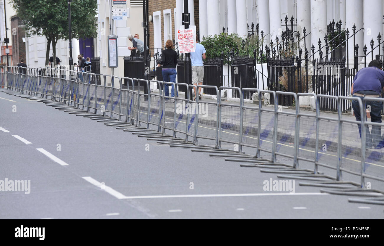 Crowd control barrier hi-res stock photography and images - Alamy