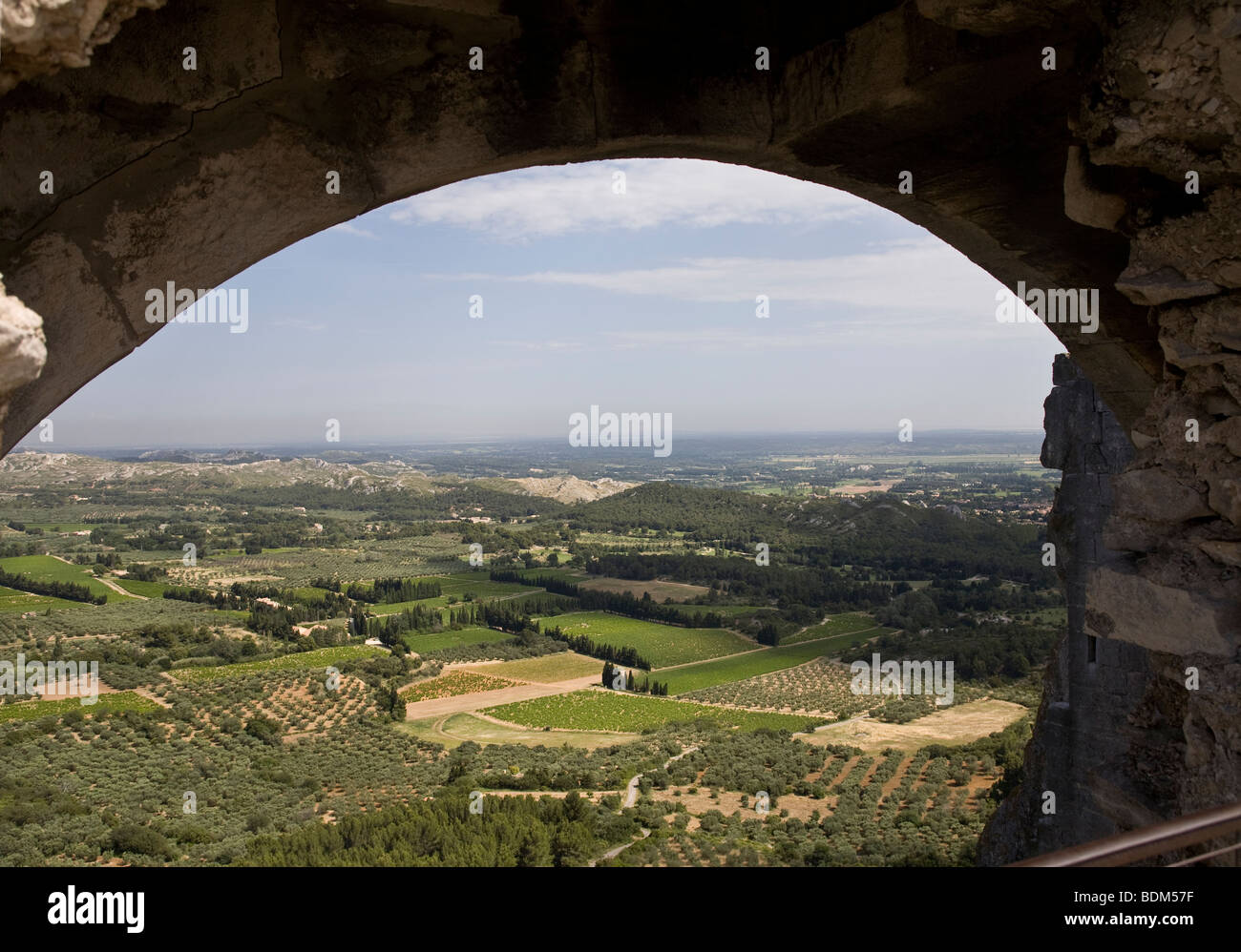 View from the castle at Chateau Neuf du Pape, France Stock Photo - Alamy