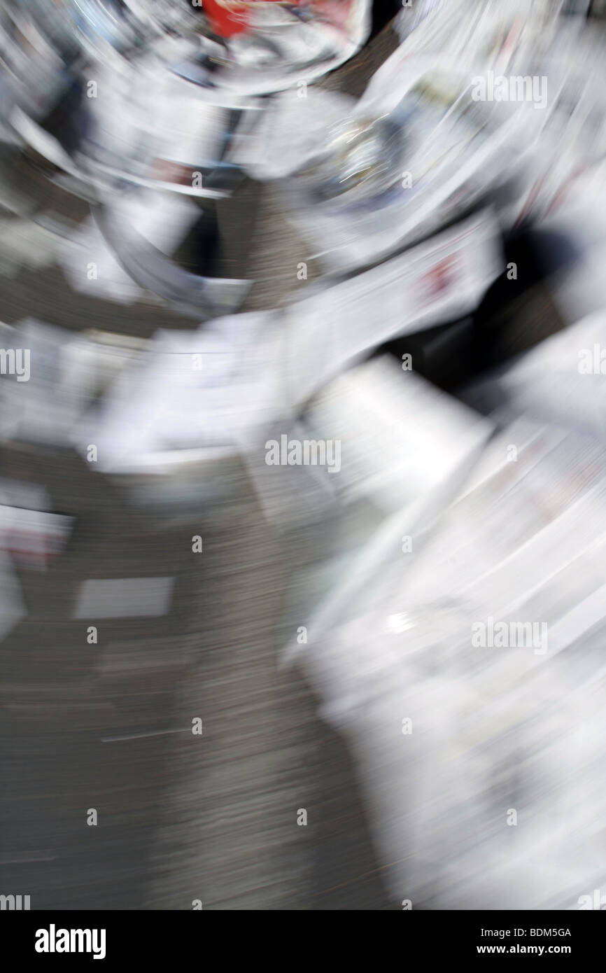 abstract street covered with litter in city town Stock Photo - Alamy