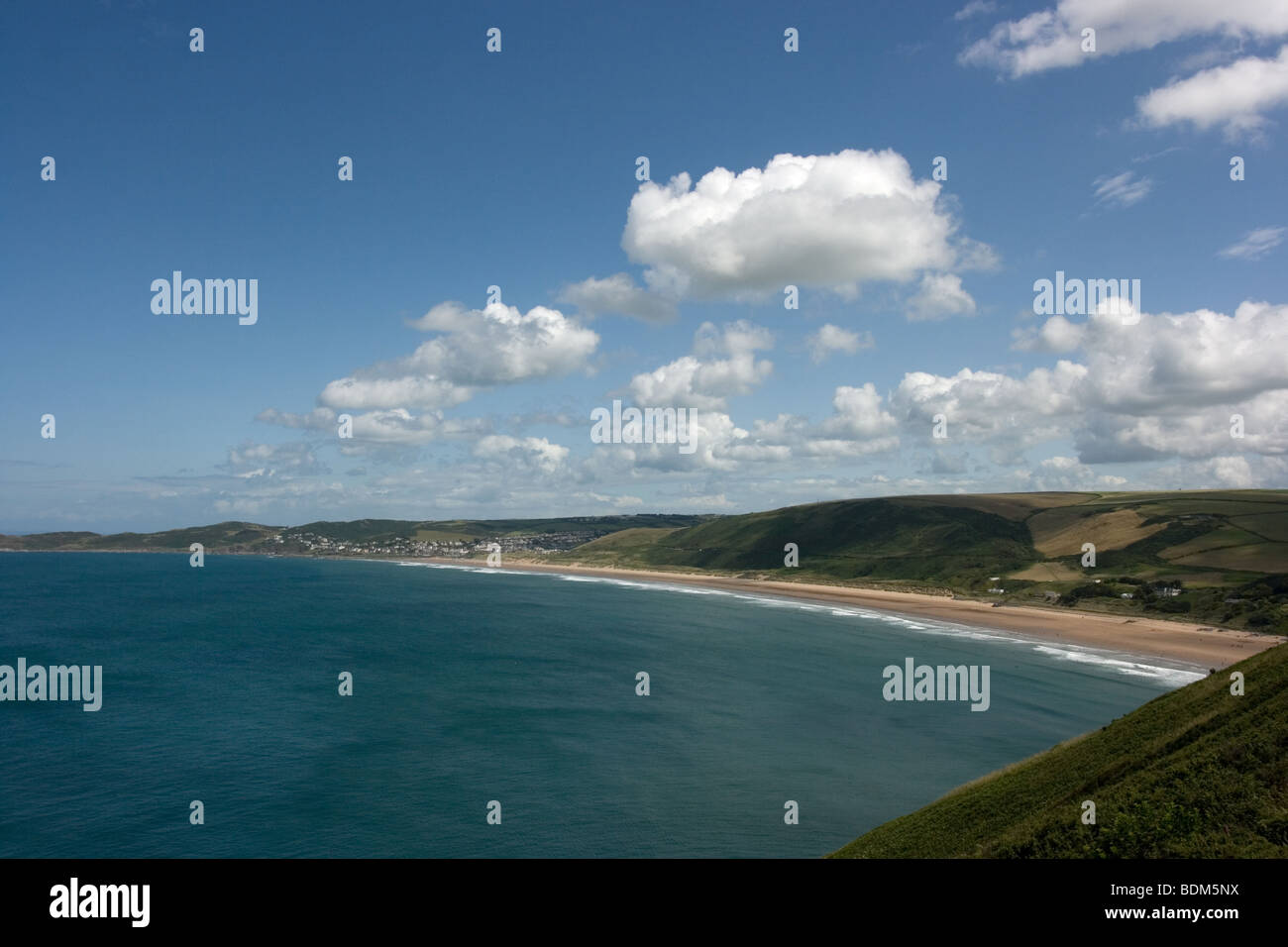 Woolacombe Bay and beach North Devon Stock Photo - Alamy