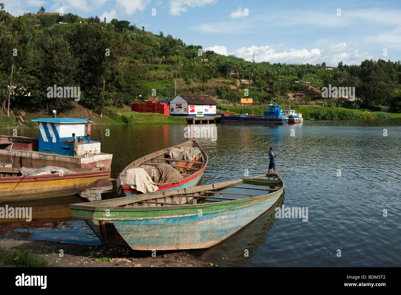 Harbour, Lake Kivu, Gisenyi, Rwanda Stock Photo - Alamy