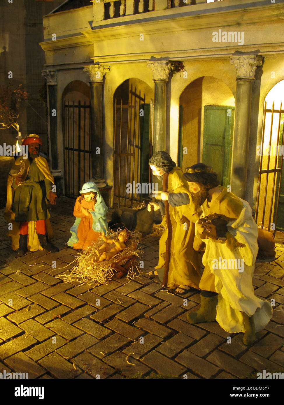 jesus christ nativity scene in rome, italy Stock Photo - Alamy