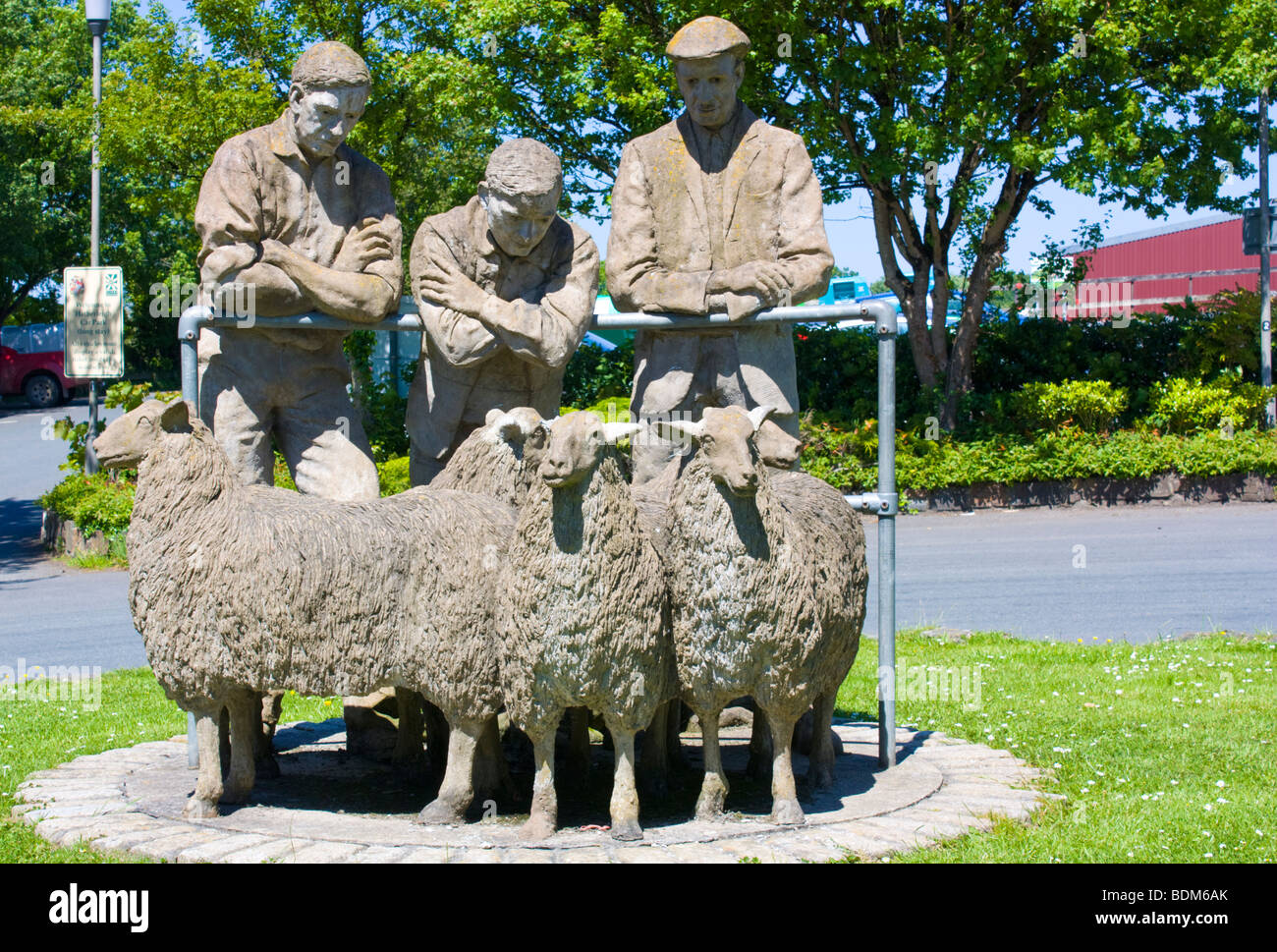 Public sculpture, Hatherleigh, Devon England Stock Photo - Alamy