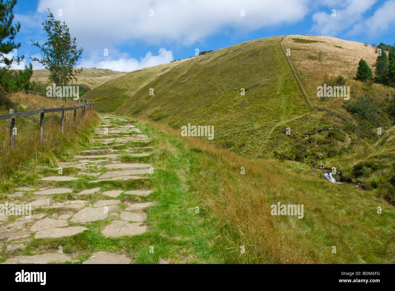 Jacob's Ladder, on Pennine Way, near Edale, Peak National Park ...