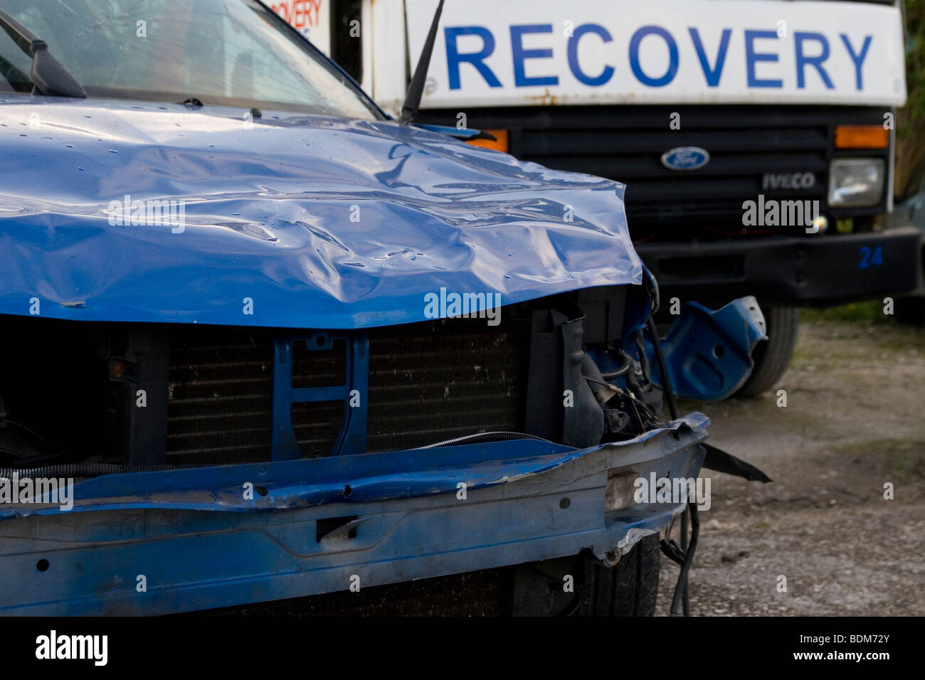Rear ended car damage hi-res stock photography and images - Alamy