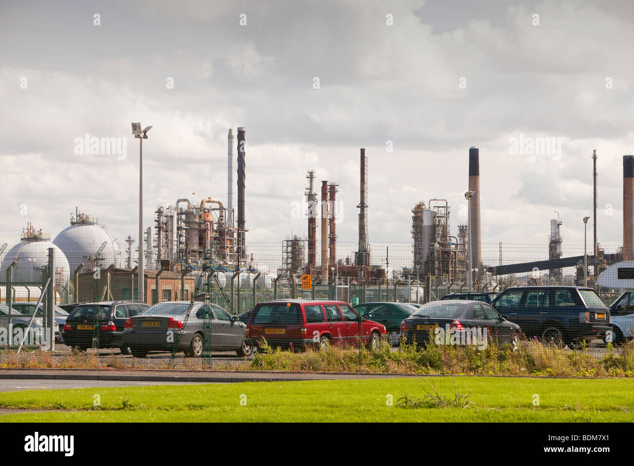 The Ineos oil refinery in Grangemouth Scotland, UK. The site is ...