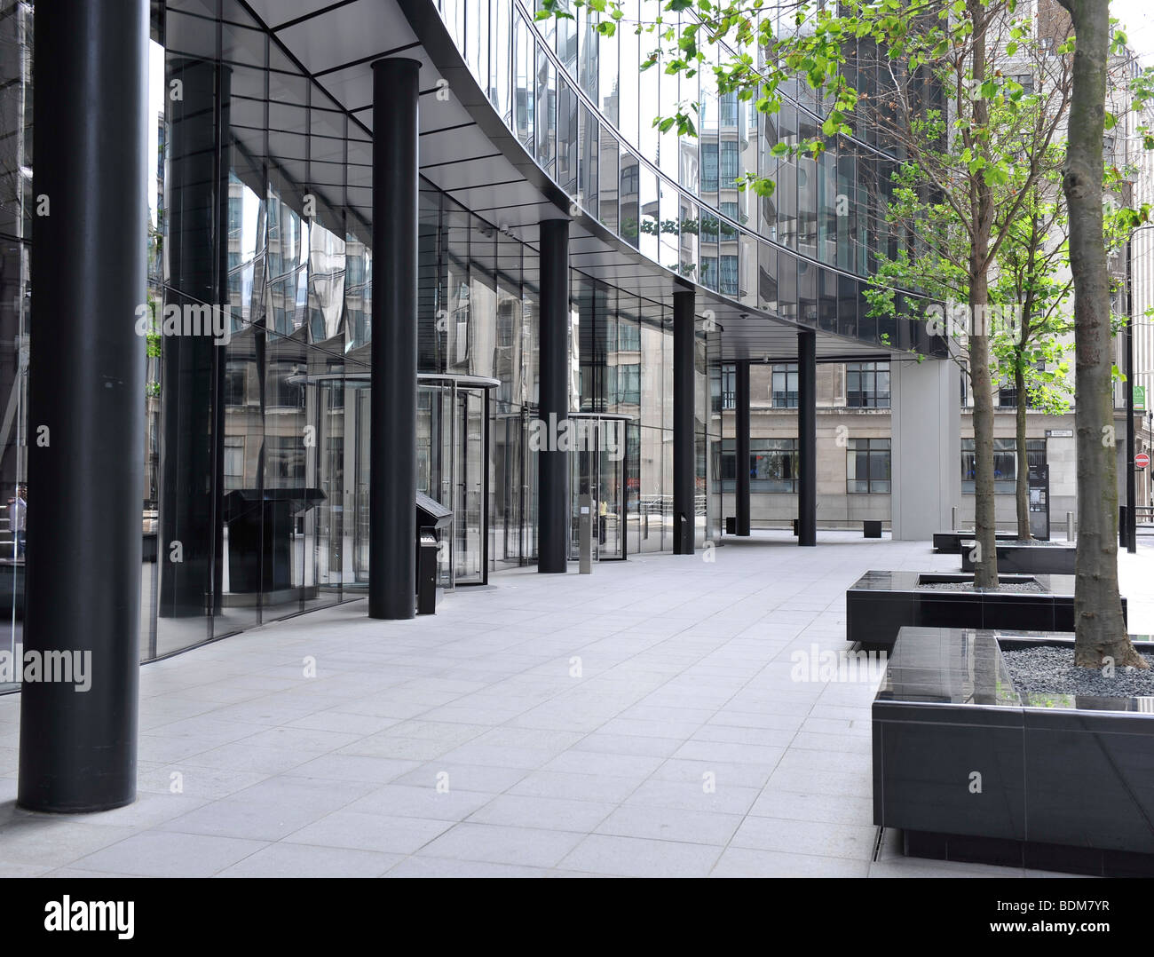 Empty office building entrance Stock Photo - Alamy