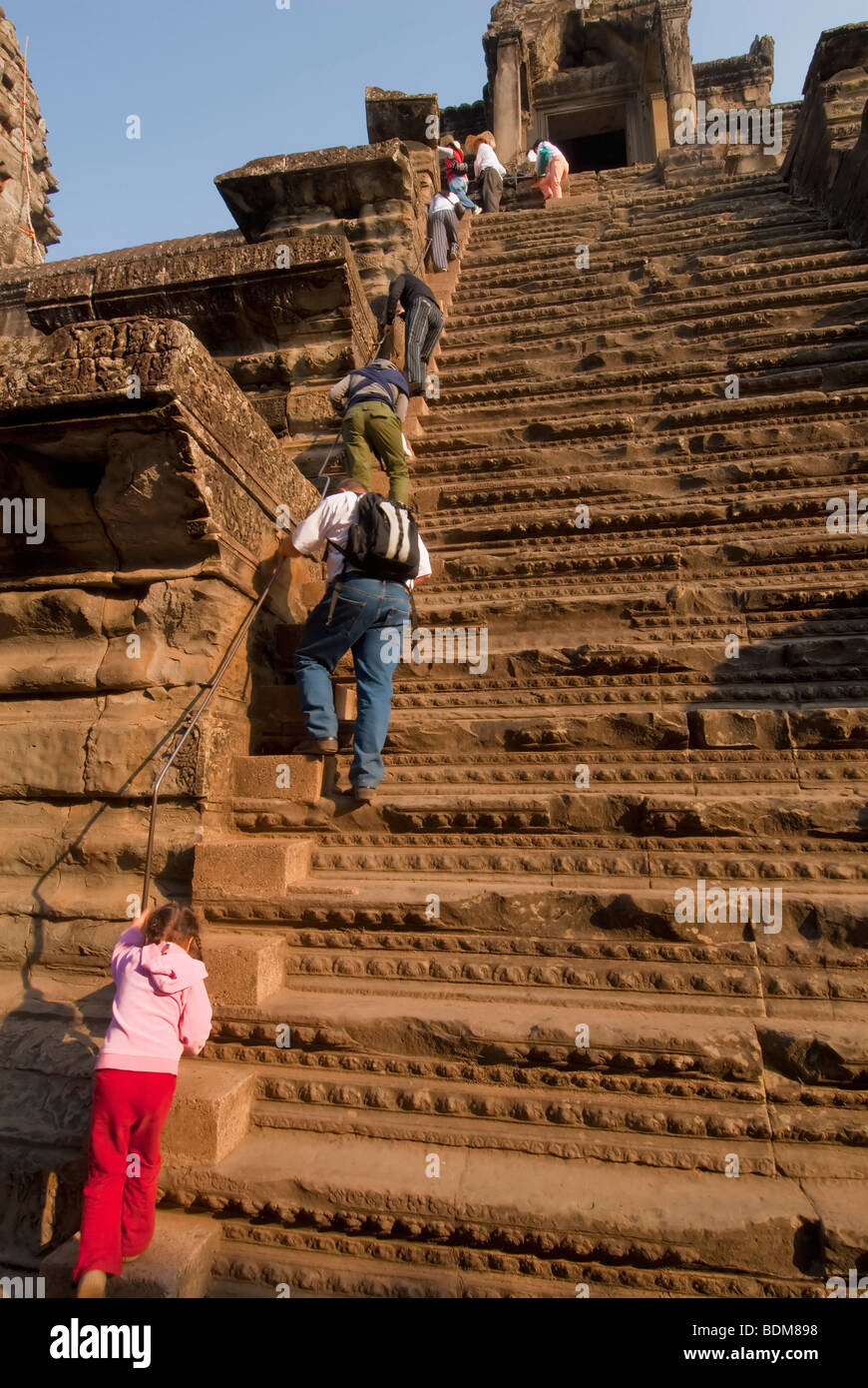 Angkor wat stairs hi-res stock photography and images - Alamy