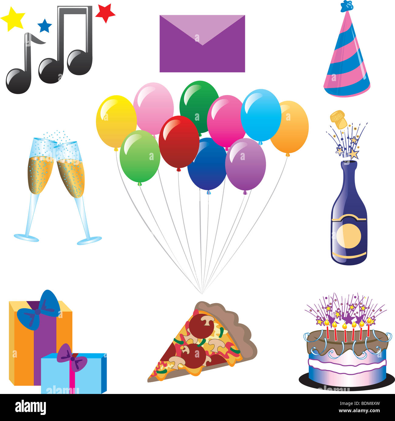 Hat party celebration Cut Out Stock Images & Pictures - Alamy