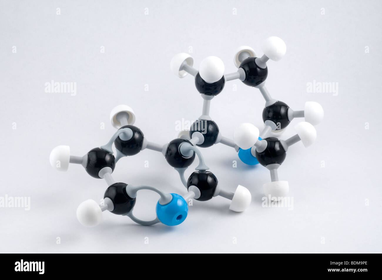 Nicotine 3D molecular model Stock Photo - Alamy