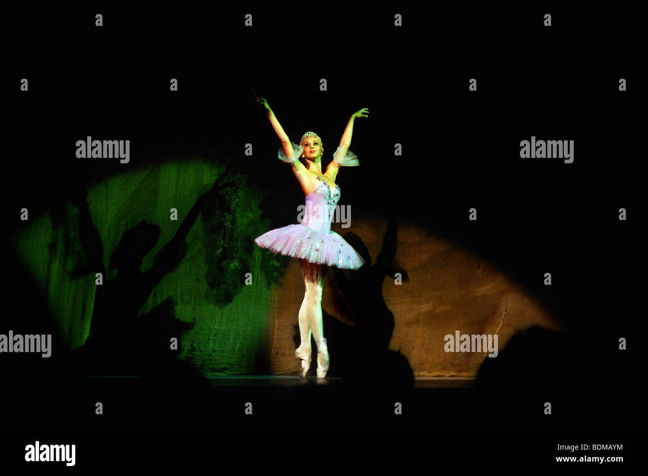 Dancer of the Russian ballet on stage Stock Photo - Alamy