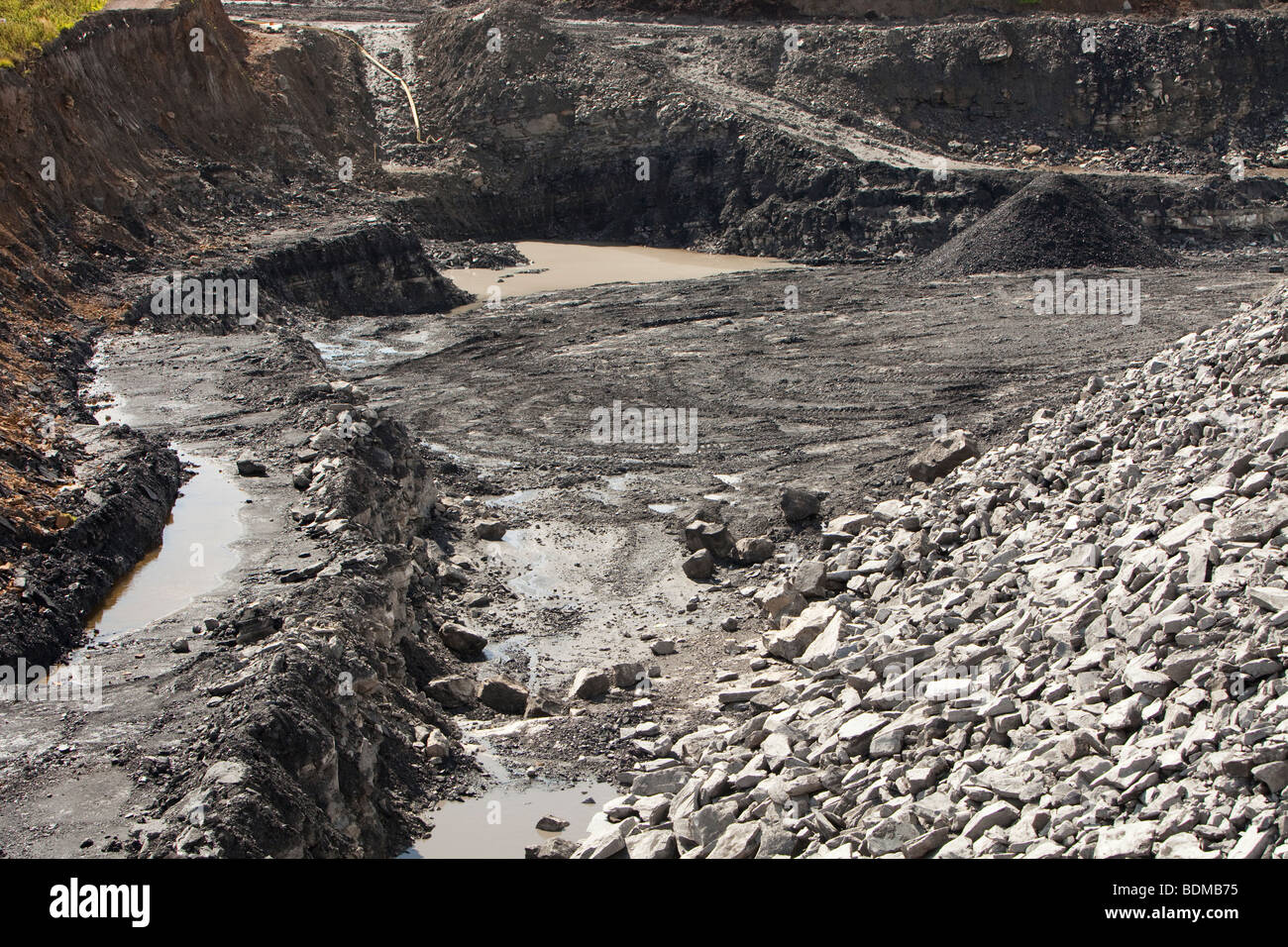 The Glentaggart open cast coal mine in Lanarkshire, Scotland, UK Stock ...