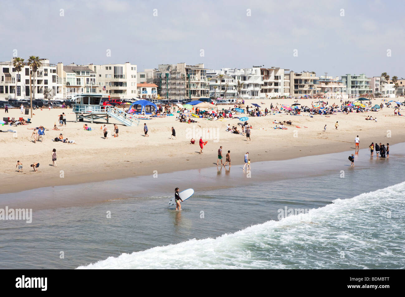 Santa Monica Beach in Los Angeles, California, USA Stock Photo - Alamy