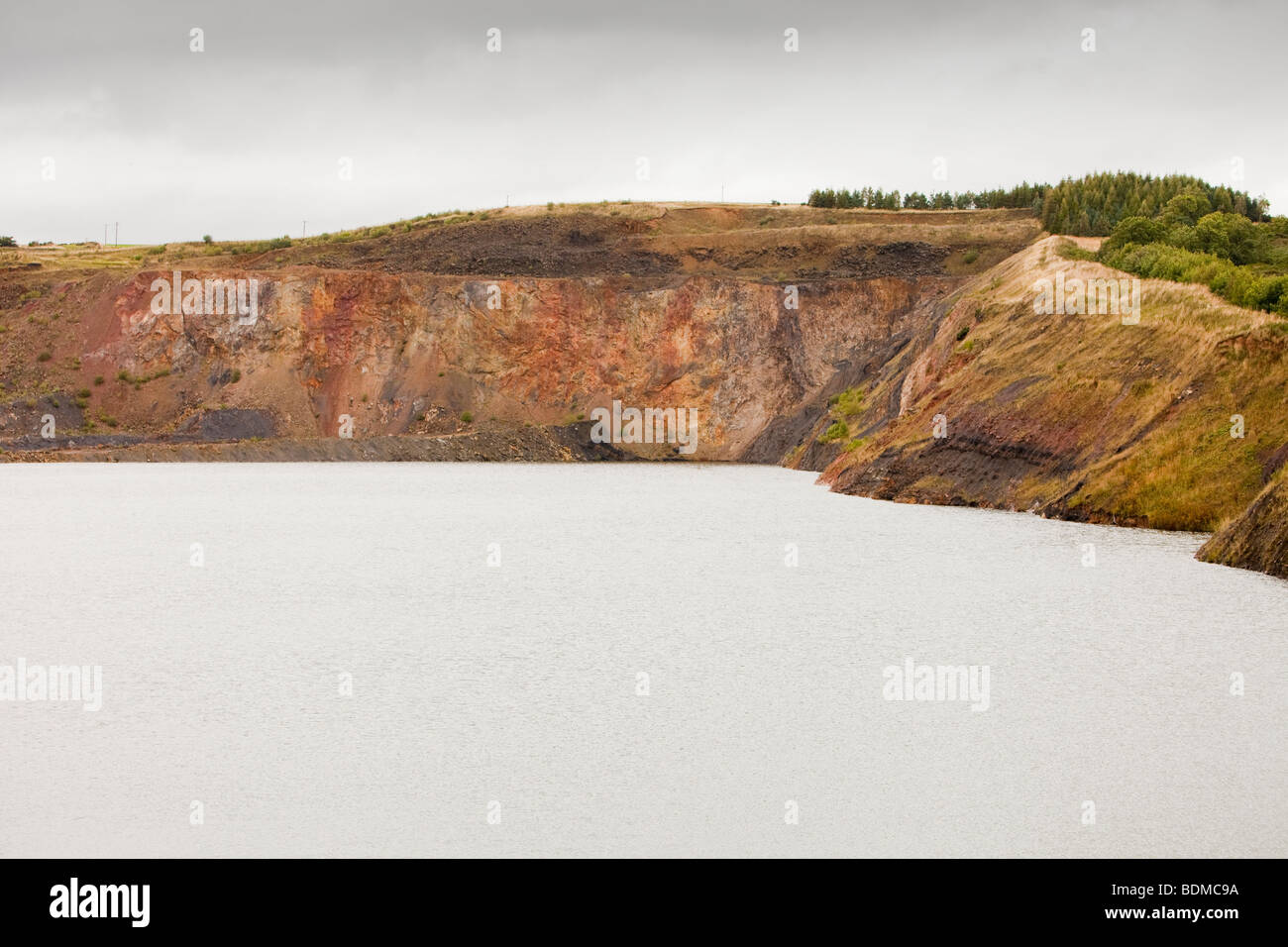 Westfield open cast coal mine, now abandoned, near Ballingry in Perth ...
