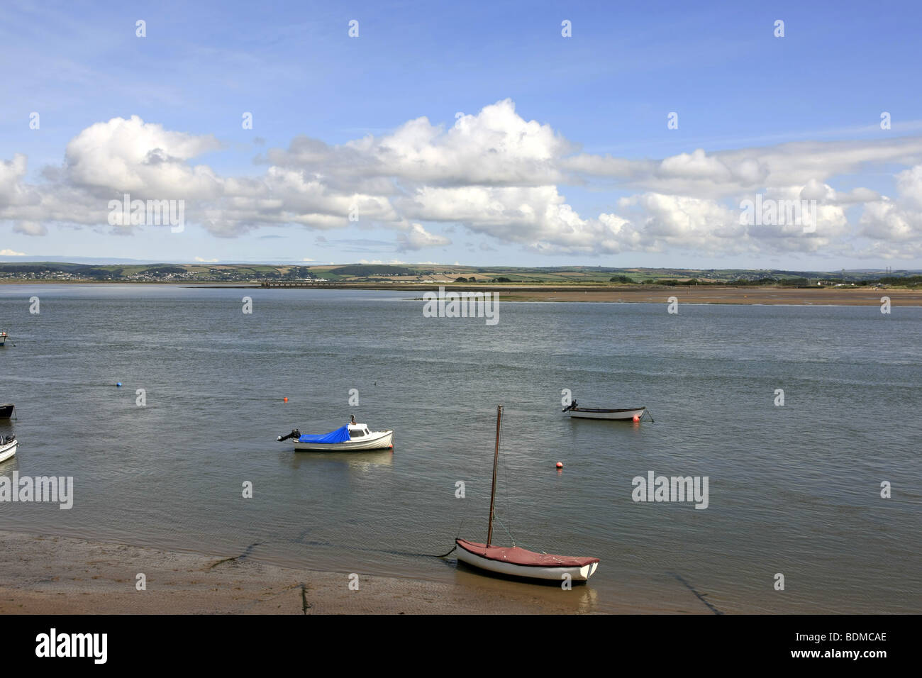 The River Torridge and Estuary into the Atlantic at Appledore Devon ...