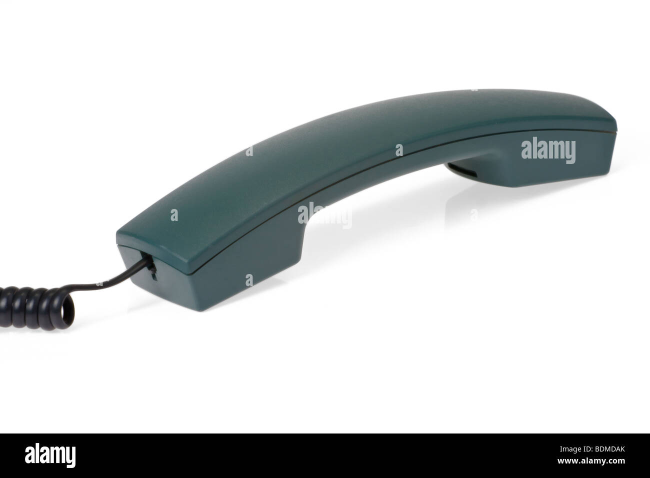 telephone receiver on white background Stock Photo - Alamy