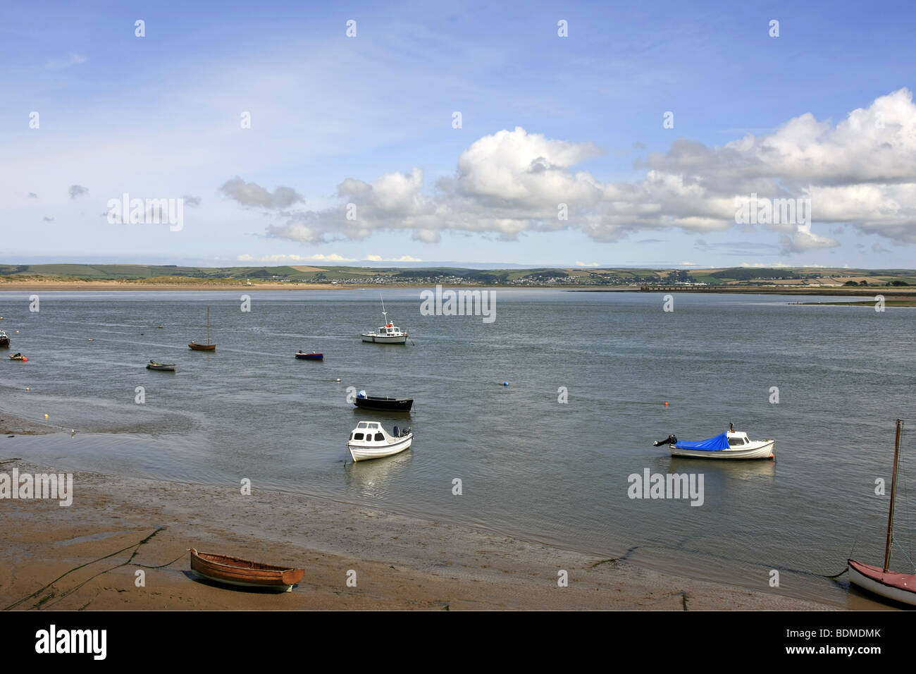 The River Torridge and Estuary into the Atlantic at Appledore Devon ...