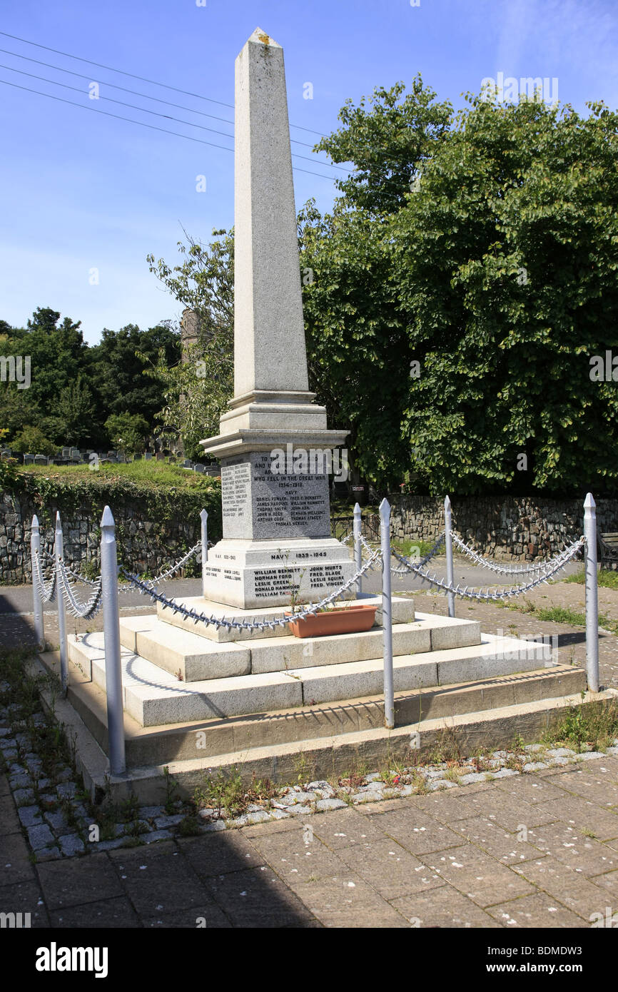 The War Memorial at Appledore Devon England Stock Photo - Alamy