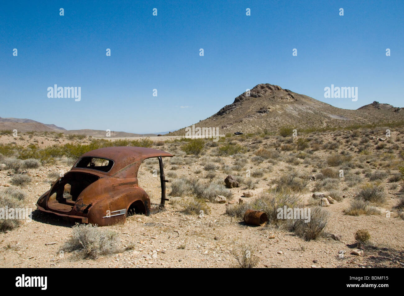 Rusty burnt out car shell hi-res stock photography and images - Alamy