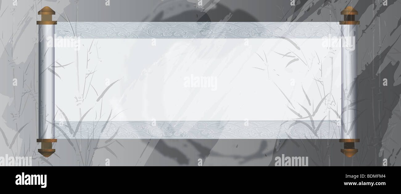 Chinese scroll,Illustration and Painting Stock Photo - Alamy