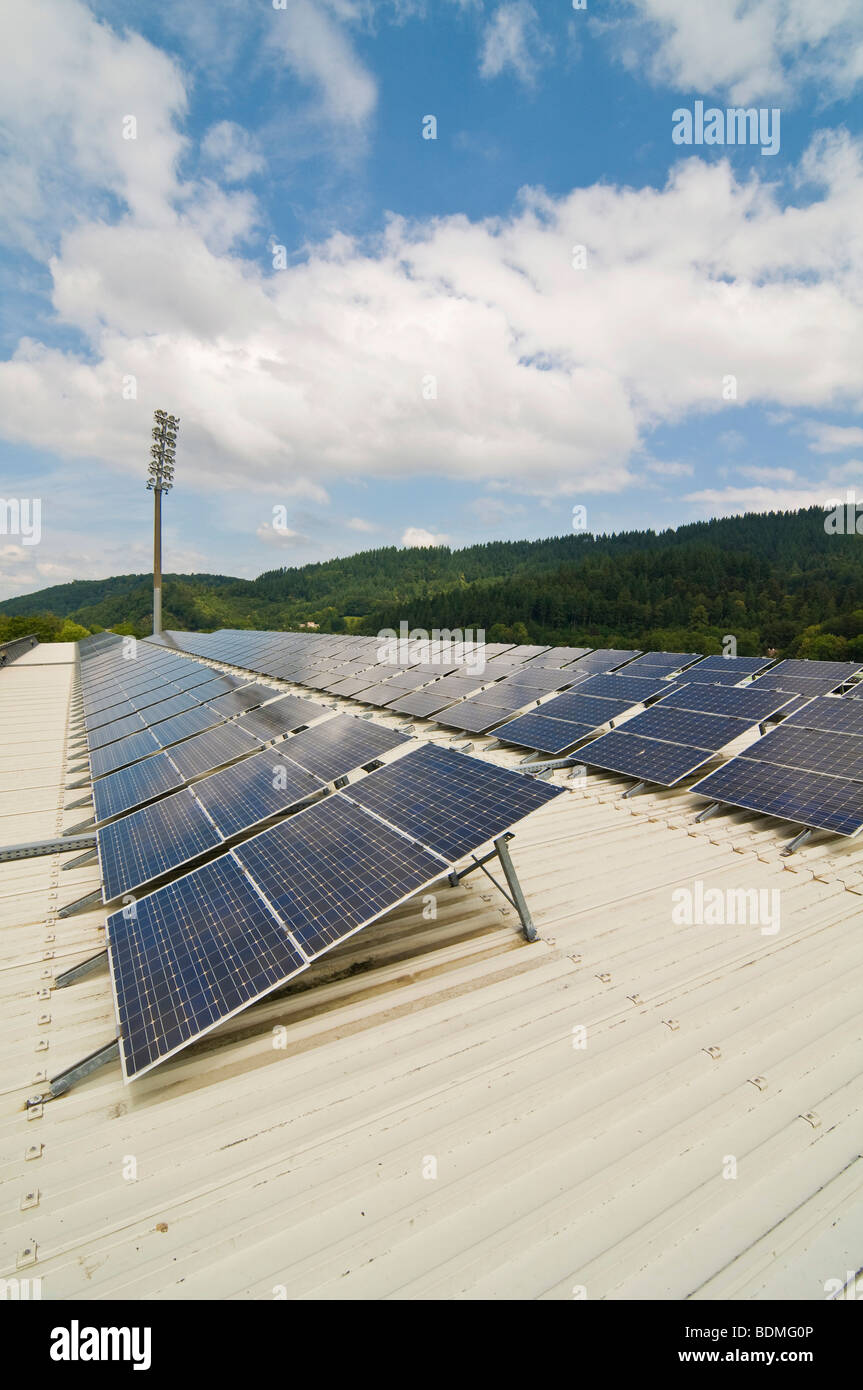 Solar panels on the stadium roof hi-res stock photography and images ...