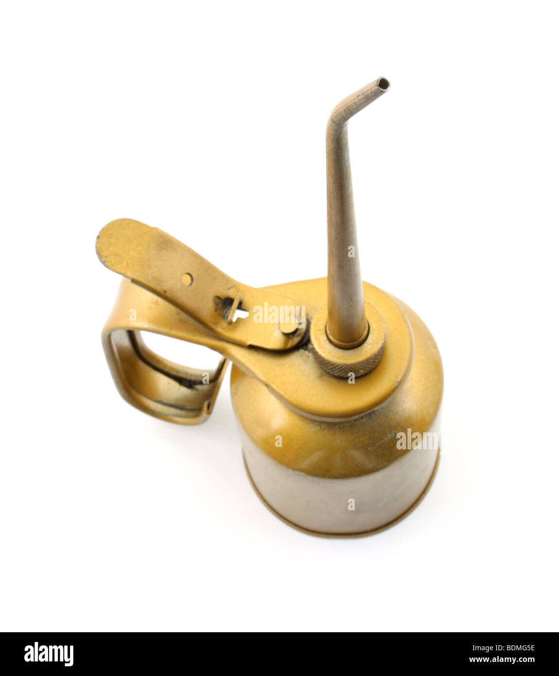 Vintage oil can top view Stock Photo - Alamy