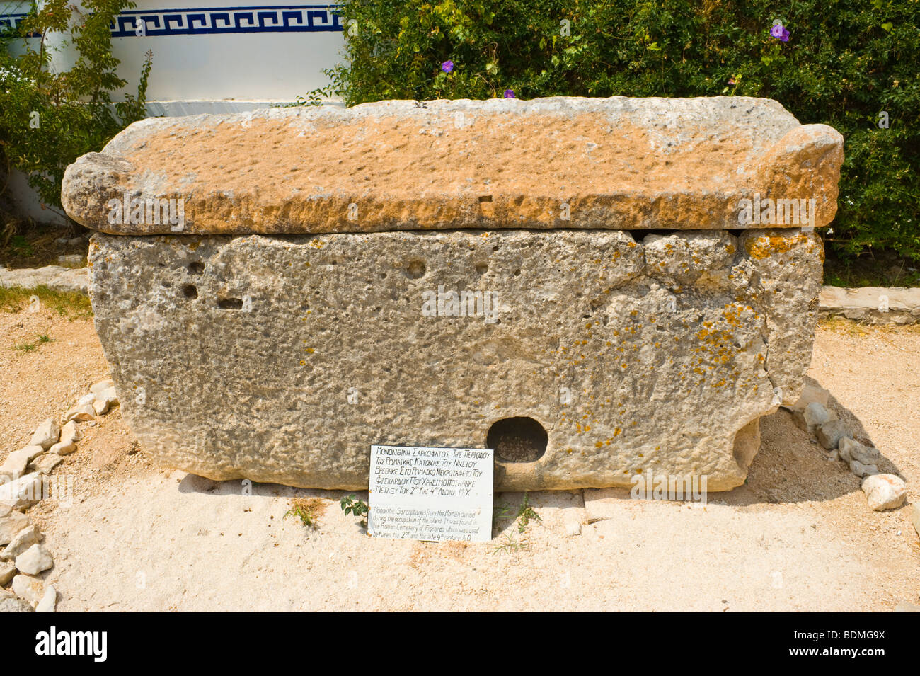 Roman stone sarcophagus dating from 2nd century AD in museum at ...