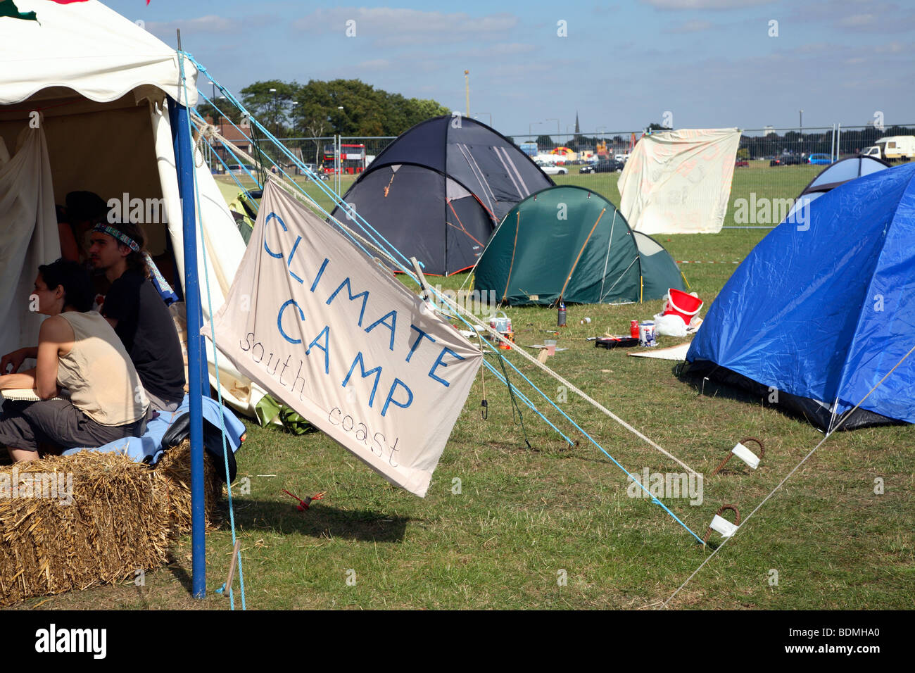 Climate camp in London August 2009 Stock Photo - Alamy