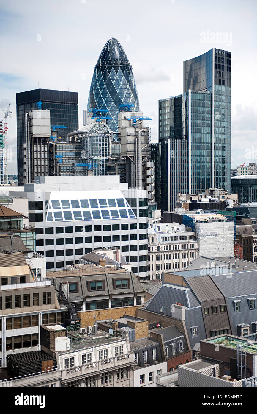 Aerial view of Londons skyline Stock Photo - Alamy