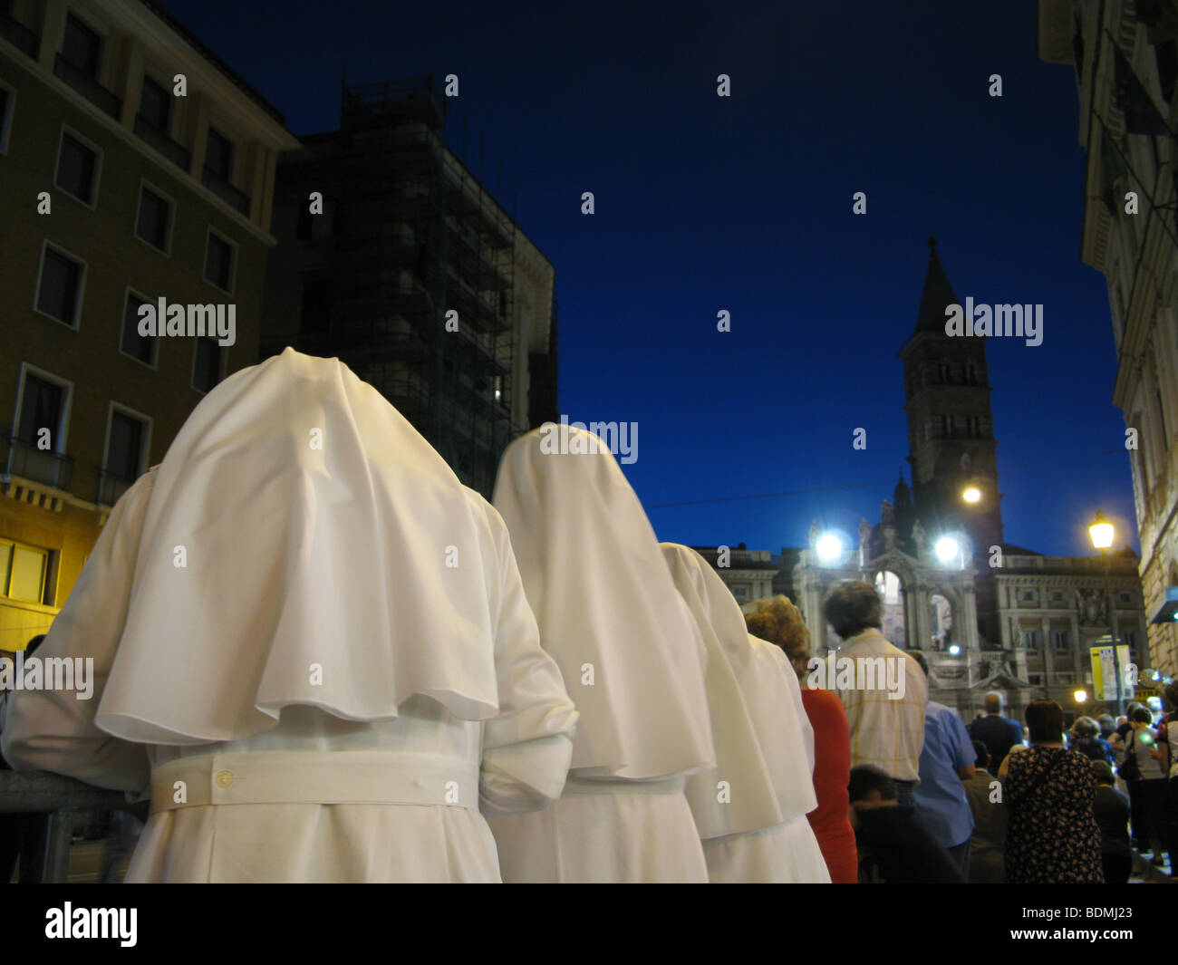 corpus domini procession by santa maria maggiore church in rome, june ...